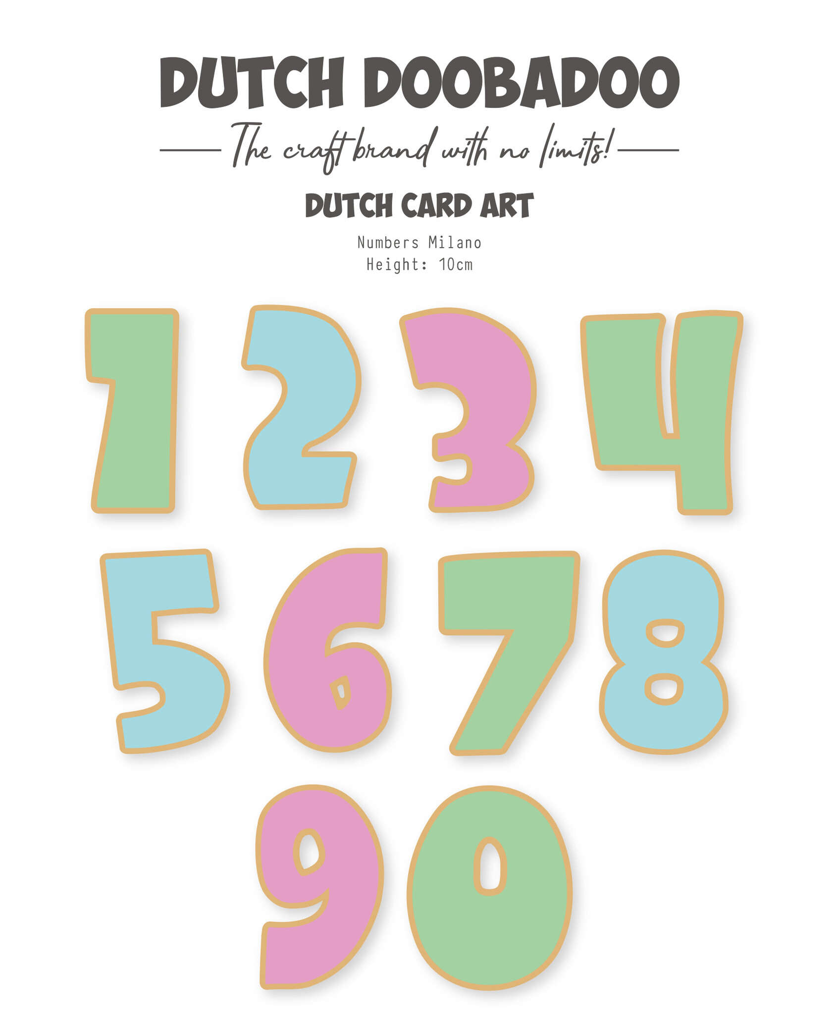 Dutch Card Art A5 Numbers Milano (470.784.265) - Craftlines B.V.