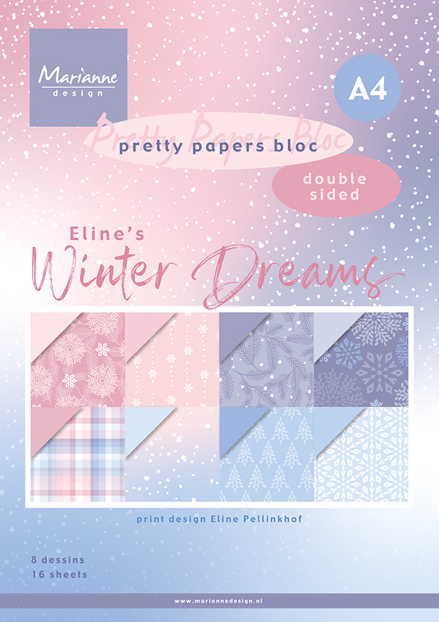Pretty Papers Bloc A4 Eline's Winter Dreams (PB7067) - Craftlines B.V.