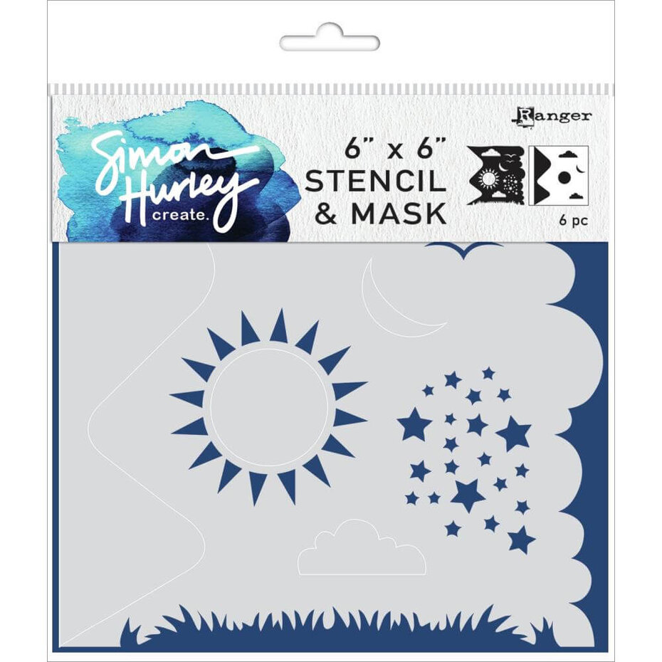 Simon Hurley create. Stencils 6x6 Inch Scene Maker (HUS73956 ...