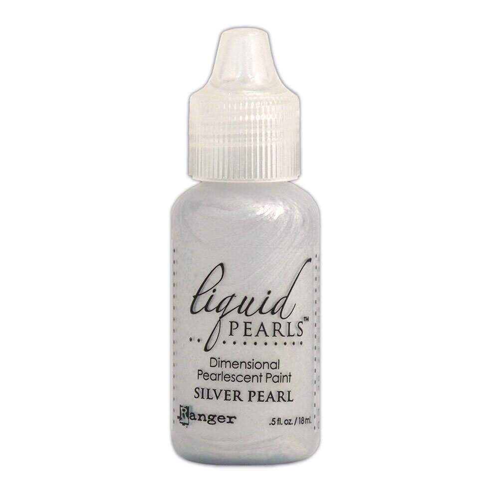 Ranger Liquid Pearls Silver Pearl 0.5 fl oz (LPL02055) - Craftlines B.V.