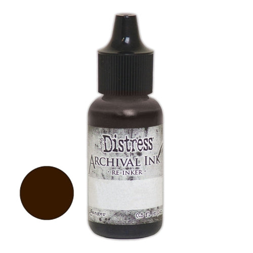 Tim Holtz Distress Archival Ink Re-Inker Ground Espresso 0.5 oz ...