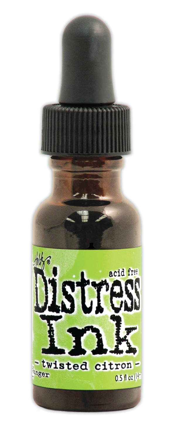 Tim Holtz Distress Ink Re-Inker Twisted Citron 0.5 fl oz (TXR43416 ...
