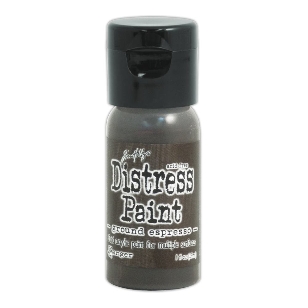 Tim Holtz Distress Paints Flip Top Ground Espresso 1 oz (TDF50605 ...