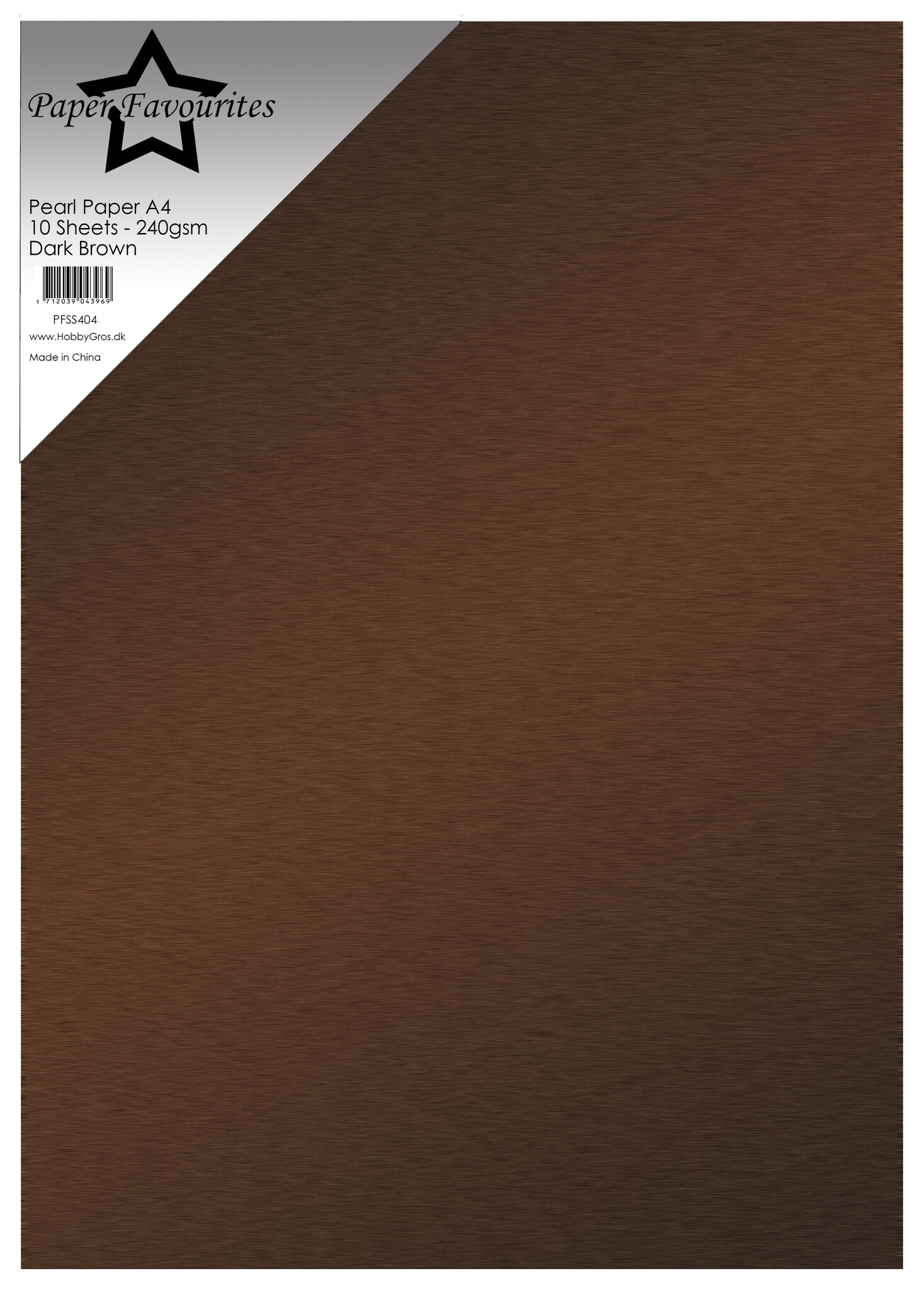 Paper Favourites Dark Brown A4 Pearl Paper 240gsm (10pcs) (PFSS404 ...