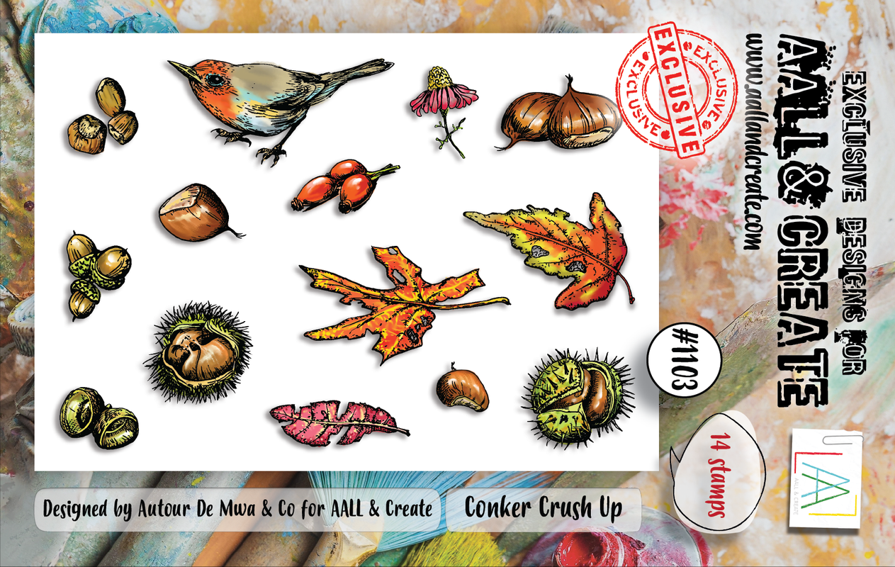 Stamp Set A7 Conker Crush Up (AALL-TP-1103) - Craftlines B.V.