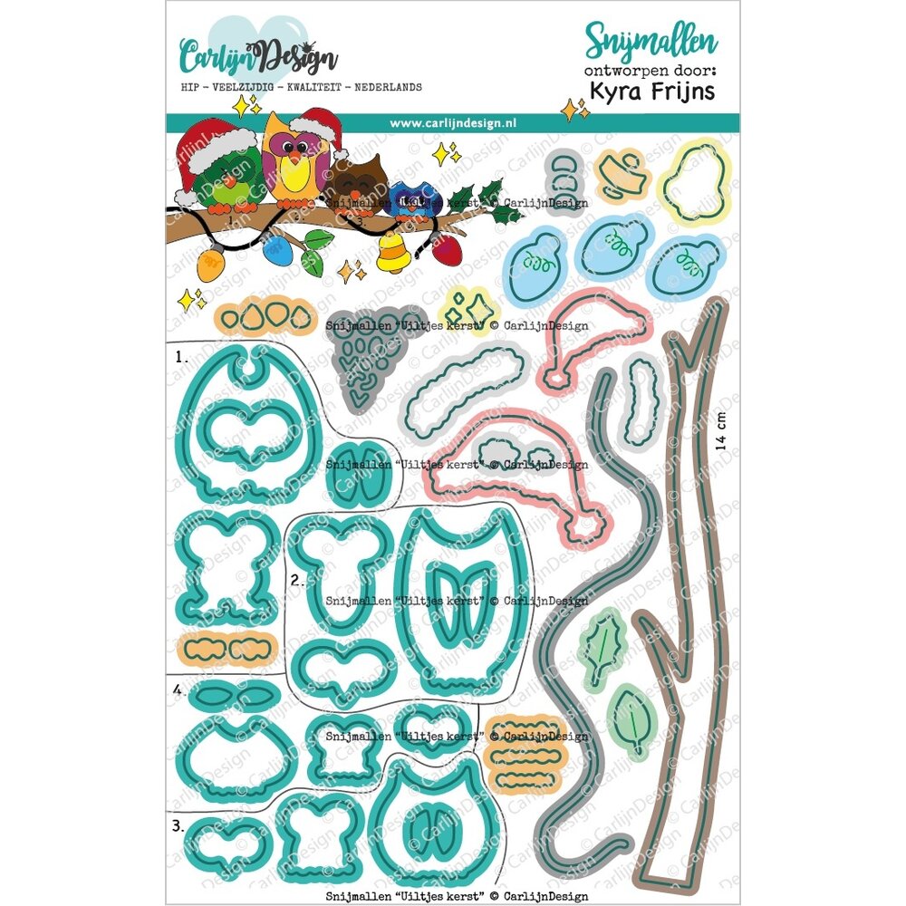 Snijmallen Kerst Uiltjes (CDSN-0239) - Craftlines B.V.