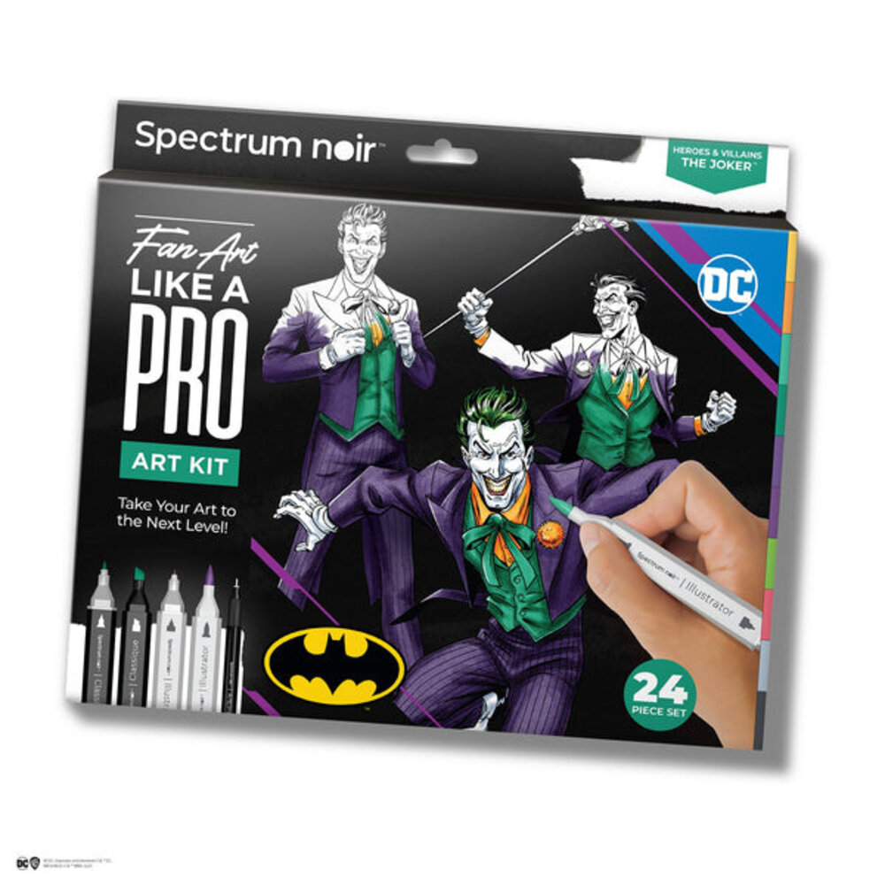 Spectrum Noir Fan-Art Like a Pro Art Kit The Joker (24pcs) (SN-PFAN-DC1 ...