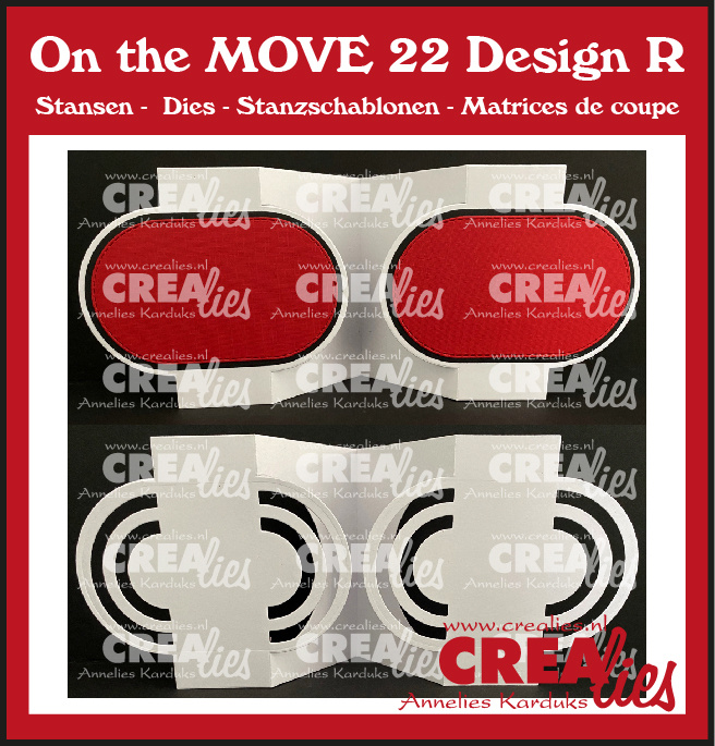 On The Move Stansen No. 22 Design R Fun Fold Card Met Halve Cirkels ...