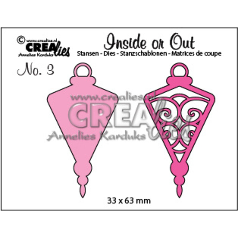 Inside Or Out Dies No. 3 Christmas Ornament C (CLIO03) - Craftlines B.V.