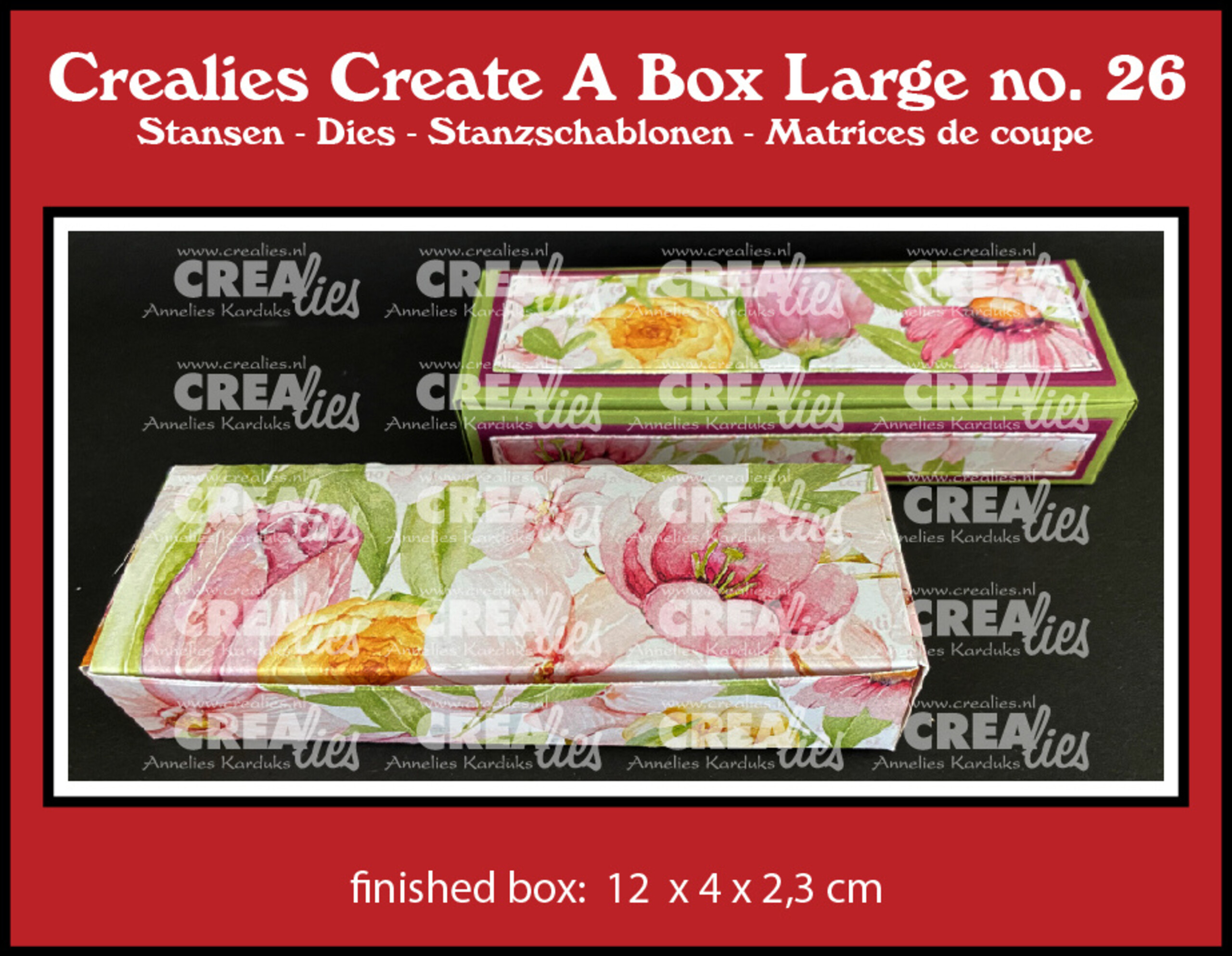 Create A Box Large Dies No. 26 Tealight Box (CCABL26) - Craftlines B.V.