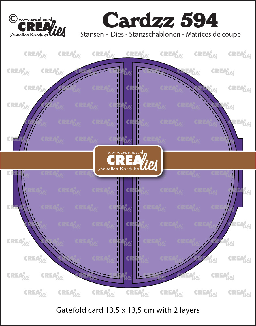 Cardzz Dies No. 594 Gatefold Circle Card (CLCZ594) - Craftlines B.V.