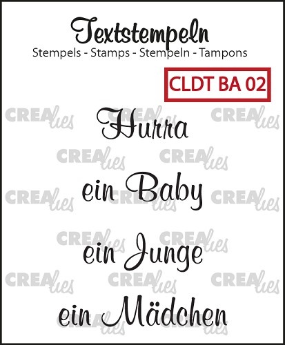 Text Stamps German Baby 02 (CLDTBA02) - Craftlines B.V.