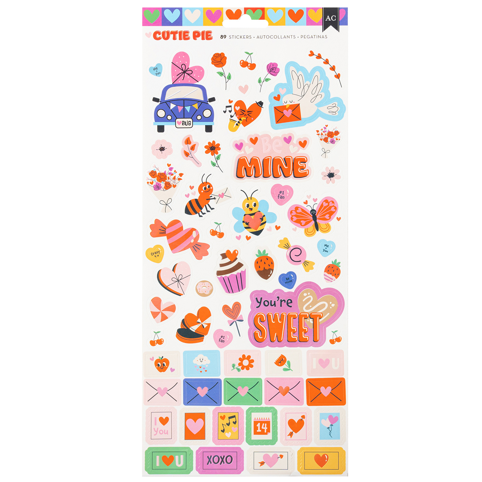 Cutie Pie Stickers (89pcs) (34027437) - Craftlines B.V.