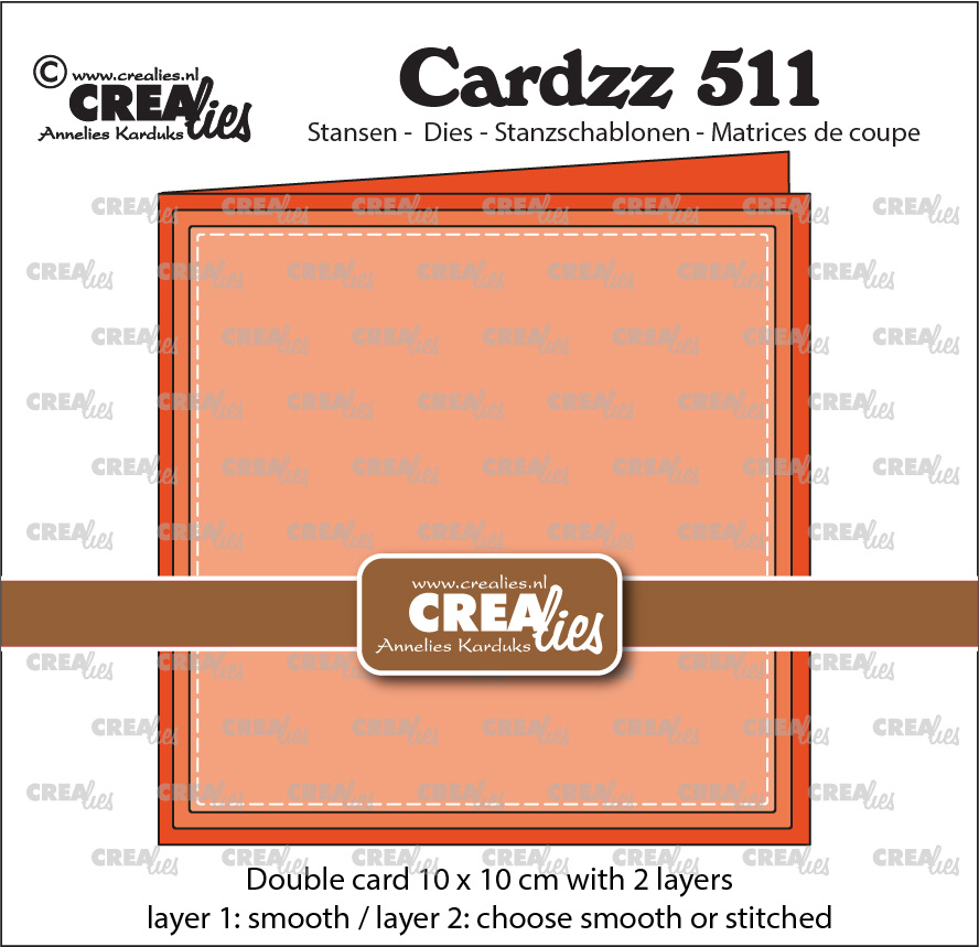 Cardzz Dies No. 511 Double Card (CLCZ511) - Craftlines B.V.