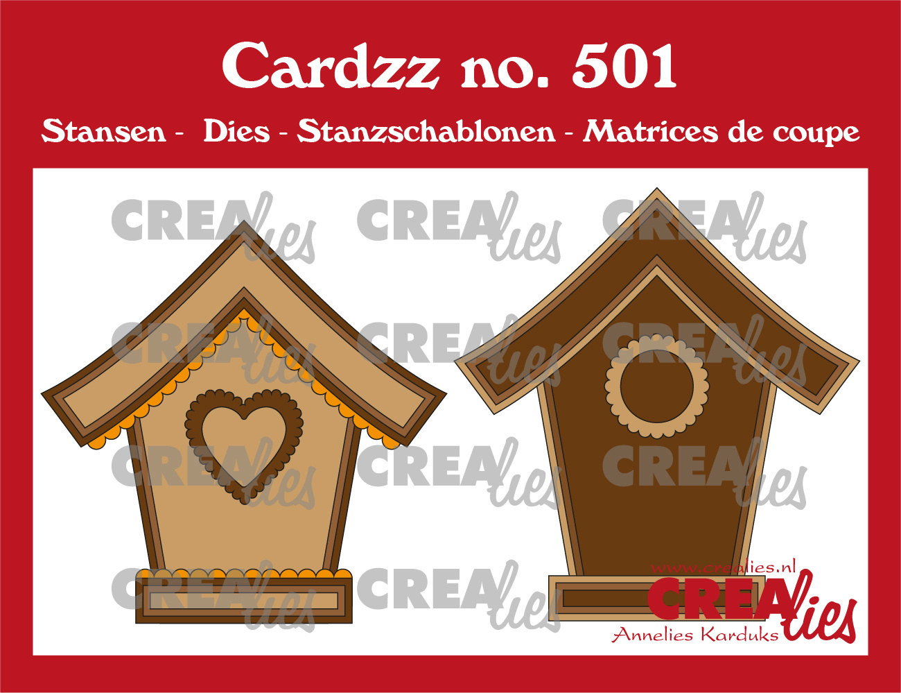 Cardzz Stansen No. 501 Vogelhuisje (CLCZ501) - Craftlines B.V.