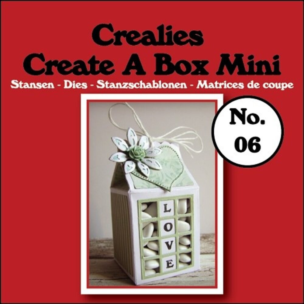 Create A Box Mini Dies No. 06 Milk Carton (CCABM06) - Craftlines B.V.