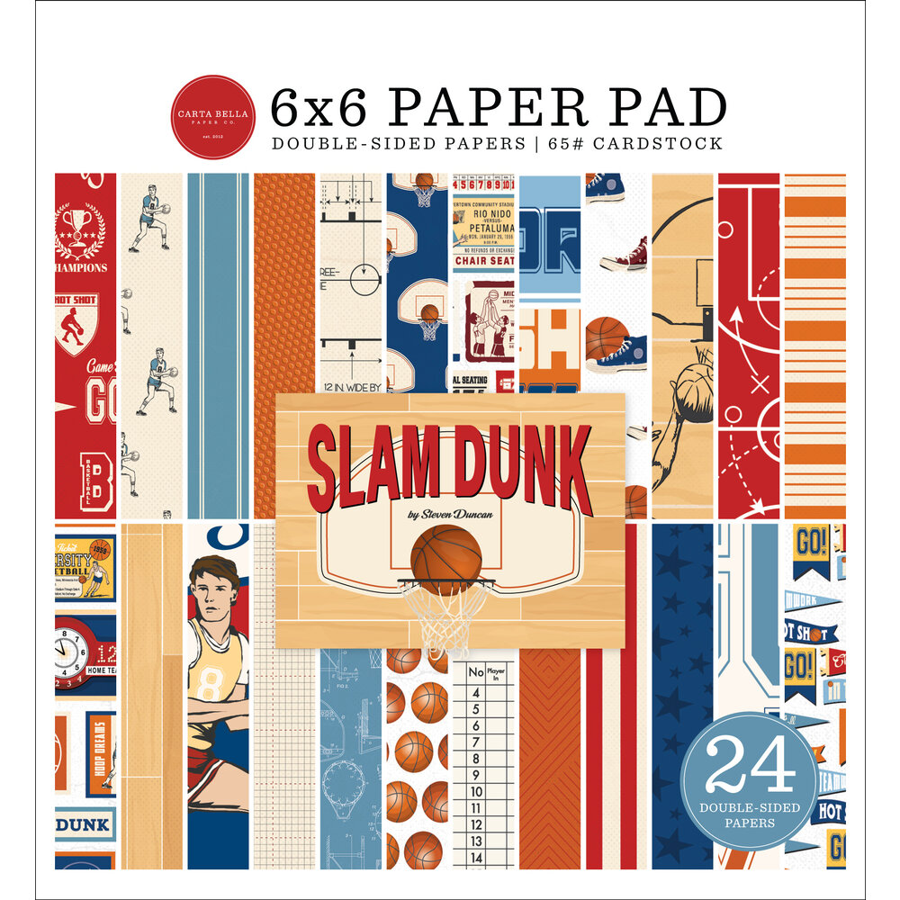 Slam Dunk 6x6 Inch Paper Pad (CBSD345023) - Craftlines B.V.