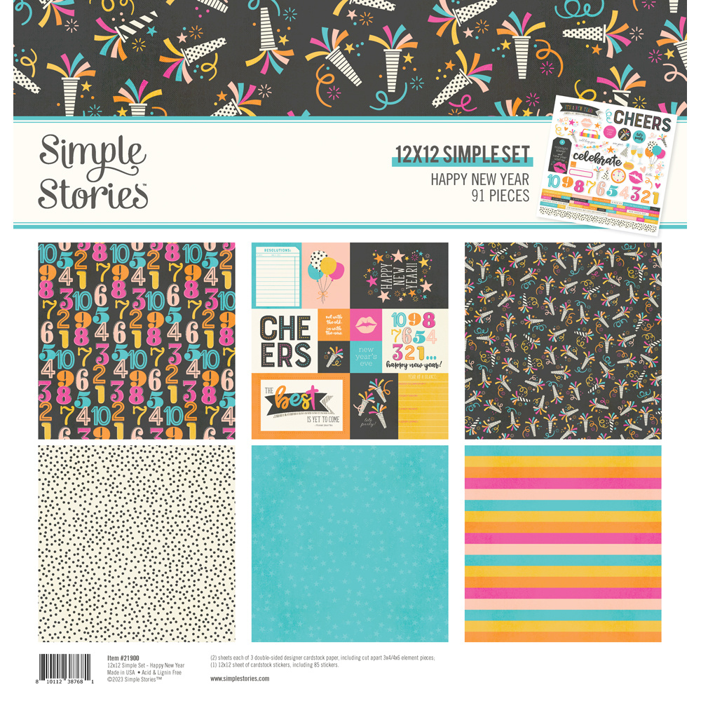 Happy New Year Collection Kit (21900) - Craftlines B.V.