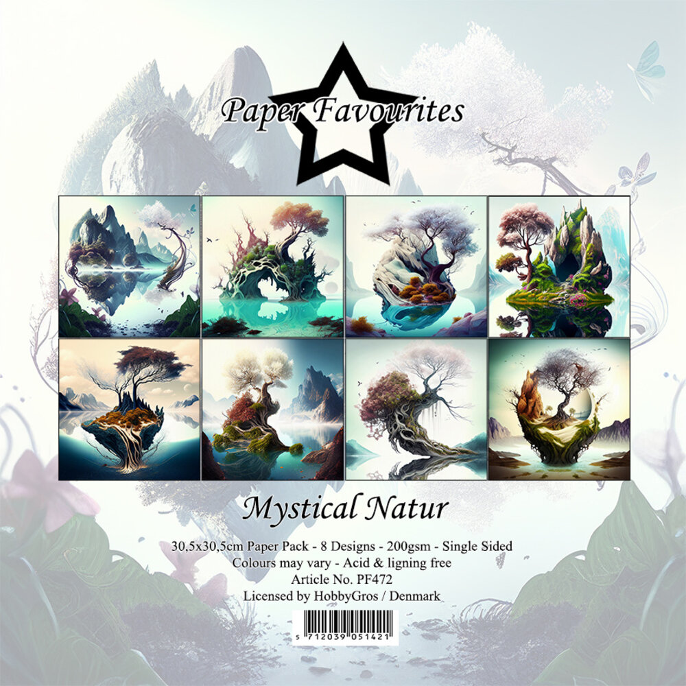 Mystical Natur 12x12 Inch Paper Pack (PF472) - Craftlines B.V.