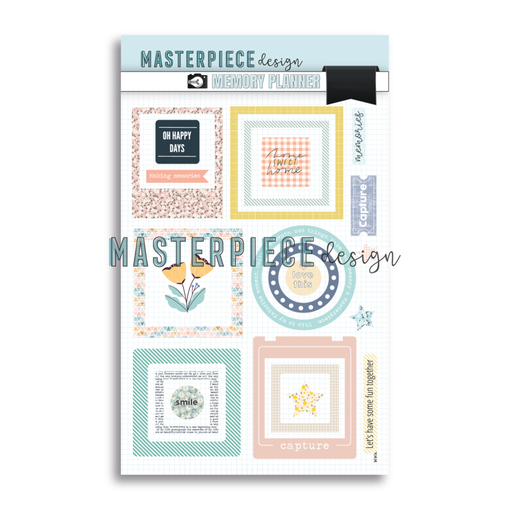 Memory Planner Chipboard Stickers A5 Frames (MP202091) - Craftlines B.V.
