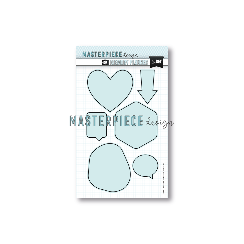Memory Planner Die-Set 4x6 Inch Simple Shapes (MP202138) - Craftlines B.V.