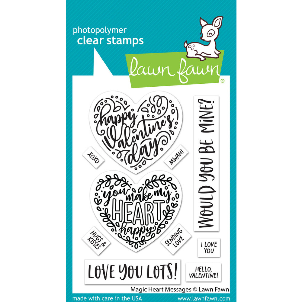 Magic Heart Messages Clear Stamps (LF3305) - Craftlines B.V.
