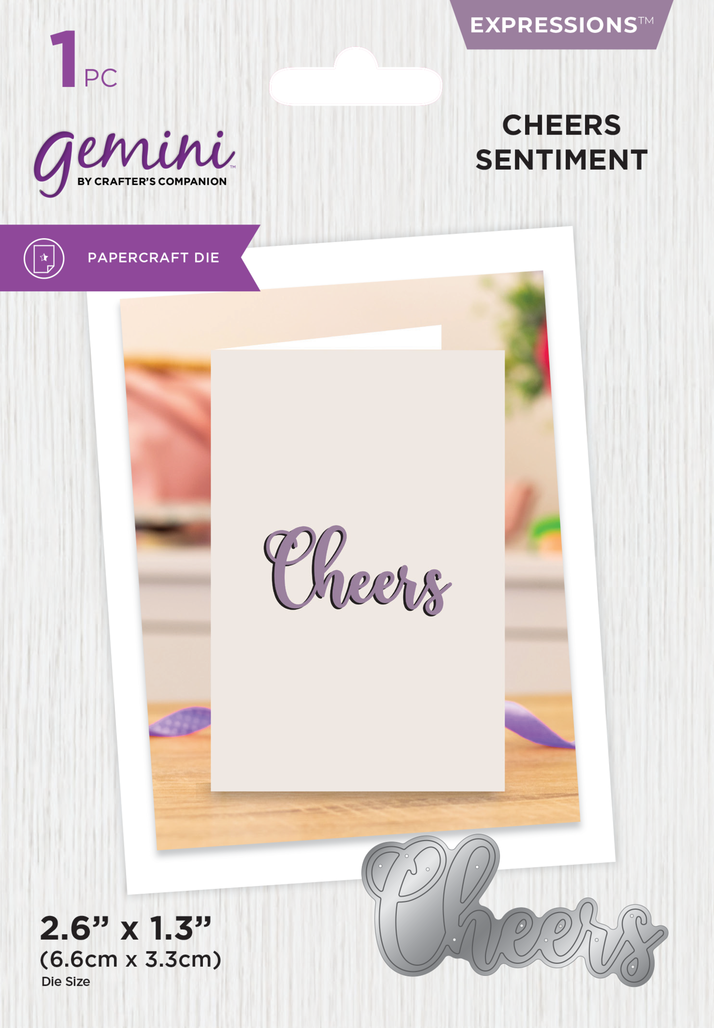 Cheers Sentiment Expressions Die (GEM-MD-EXP-CHEERS) - Craftlines B.V.