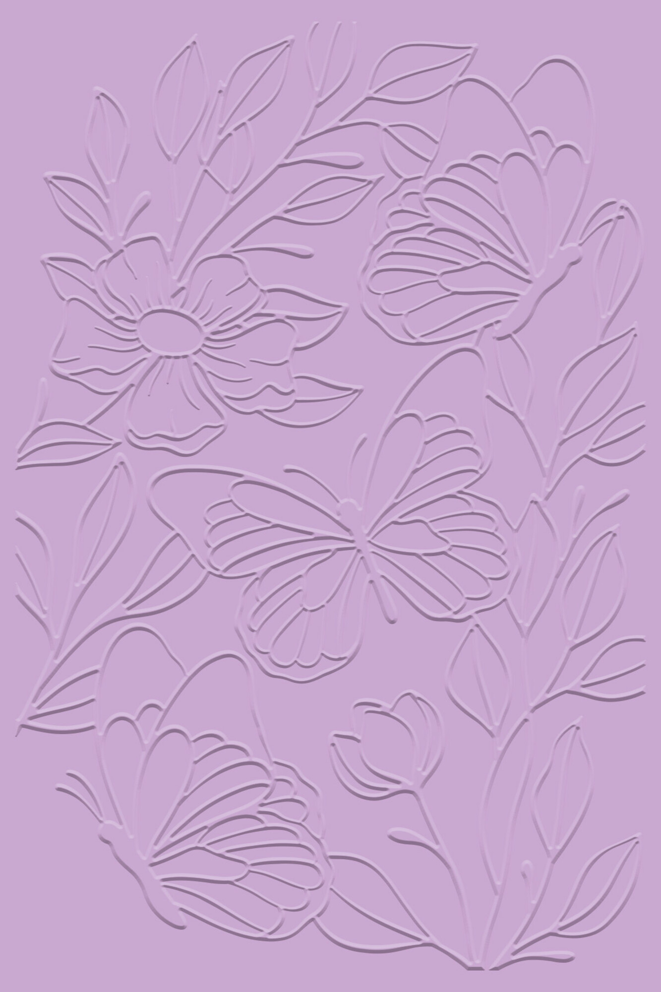 Illustrated Embossing Folder Delightful Butterfly (GEM-EF4-DEBU ...