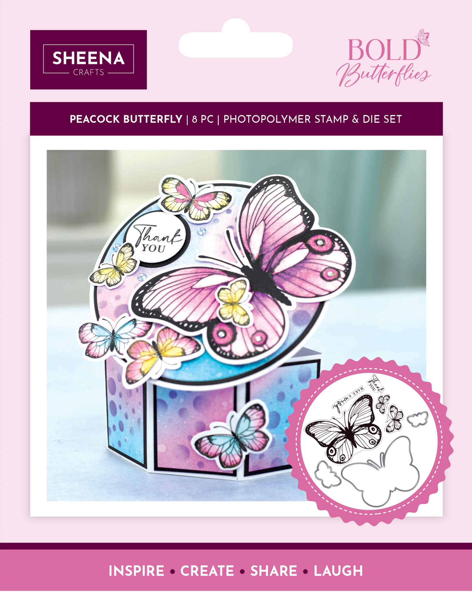 Bold Butterflies Stamp & Die Peacock Butterfly (SD-BB-STD-PEA ...