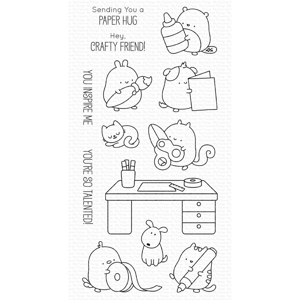 Crafty Friends Clear Stamps (JB-024) - Craftlines B.V.