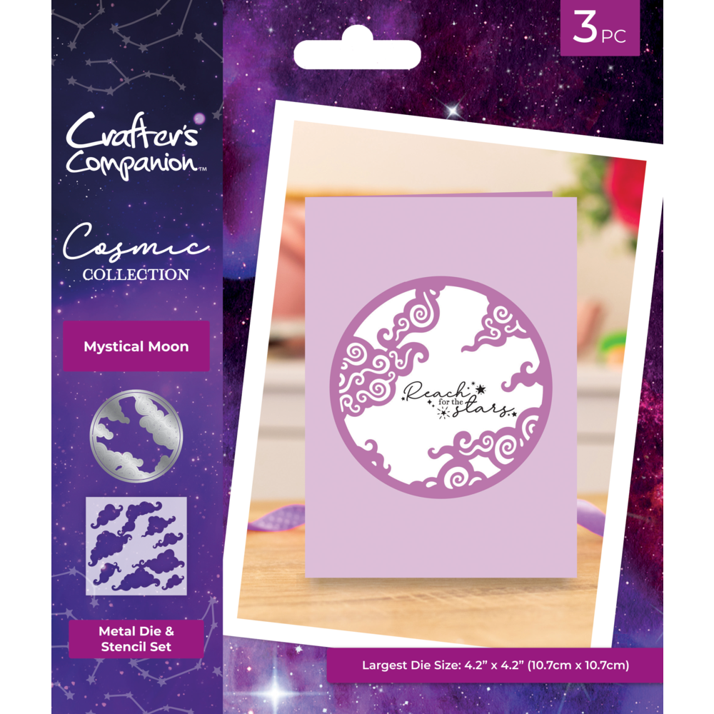Cosmic Collection Create-a-Card Dies & Stencil Mystical Moon (COS-MD ...