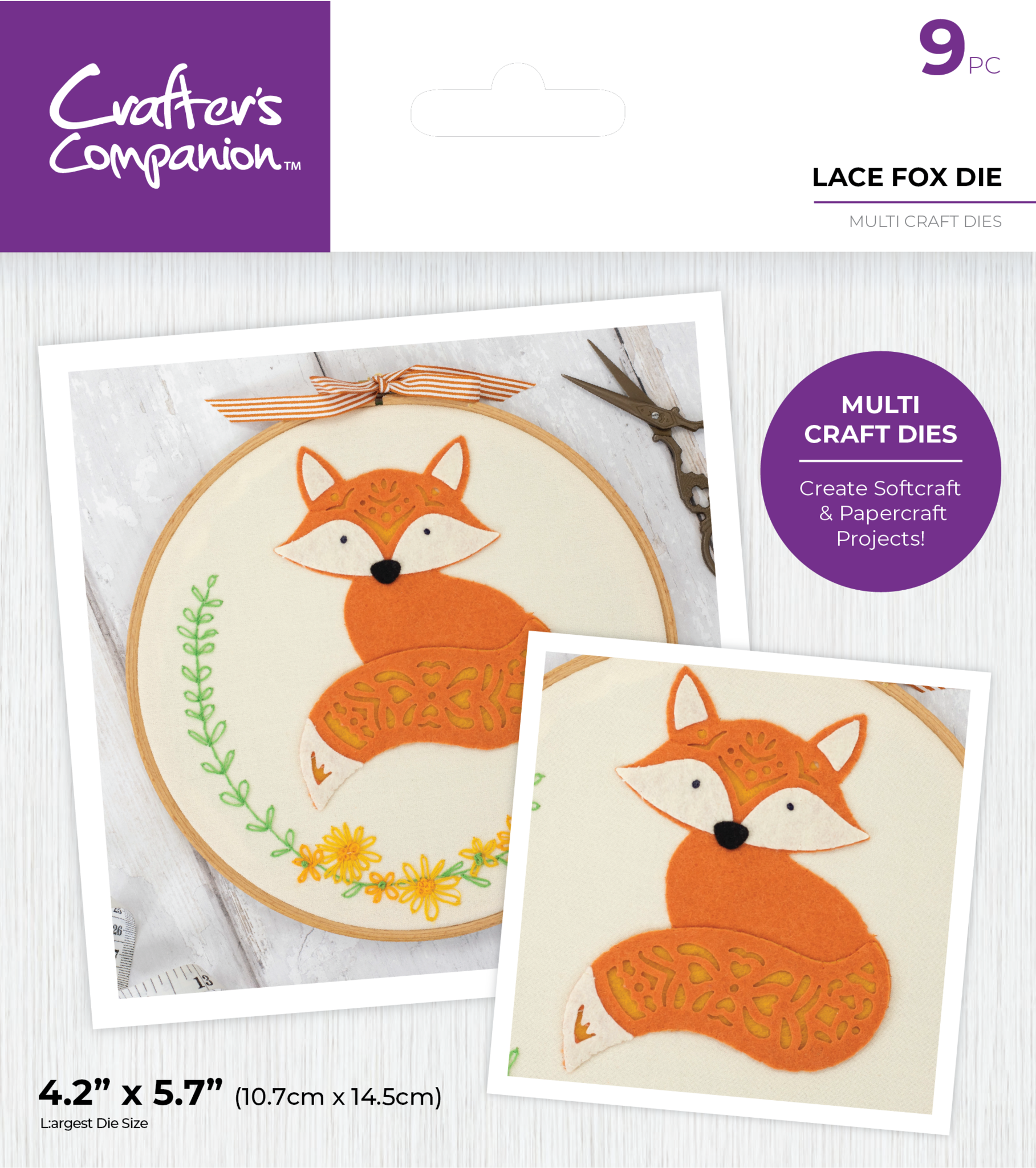 Multi Craft Dies Lace Fox (CC-MCD-LFOX) - Craftlines B.V.