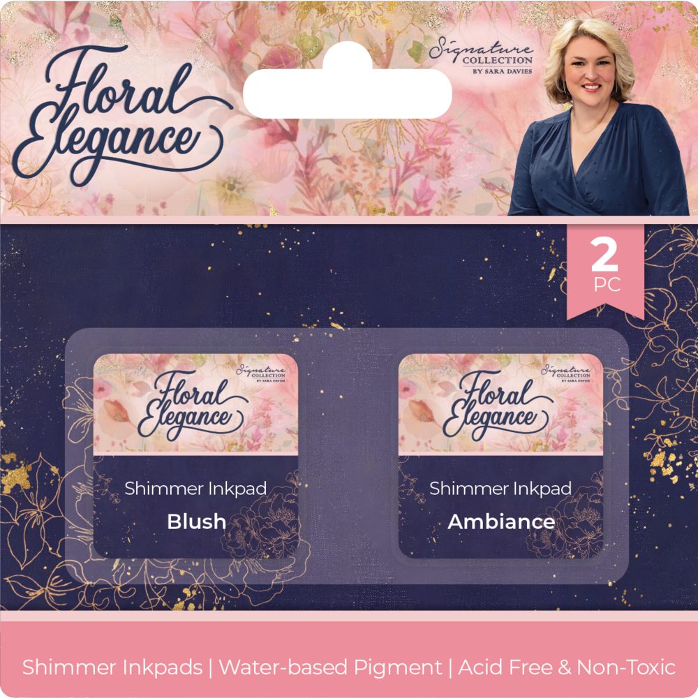 Floral Elegance Shimmer Ink Pads (S-FE-IP-SHIM) - Craftlines B.V.