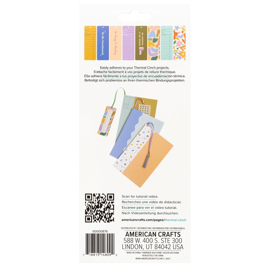 Thermal Cinch Bookmarks Library (8pcs) (60000876) - Craftlines B.V.
