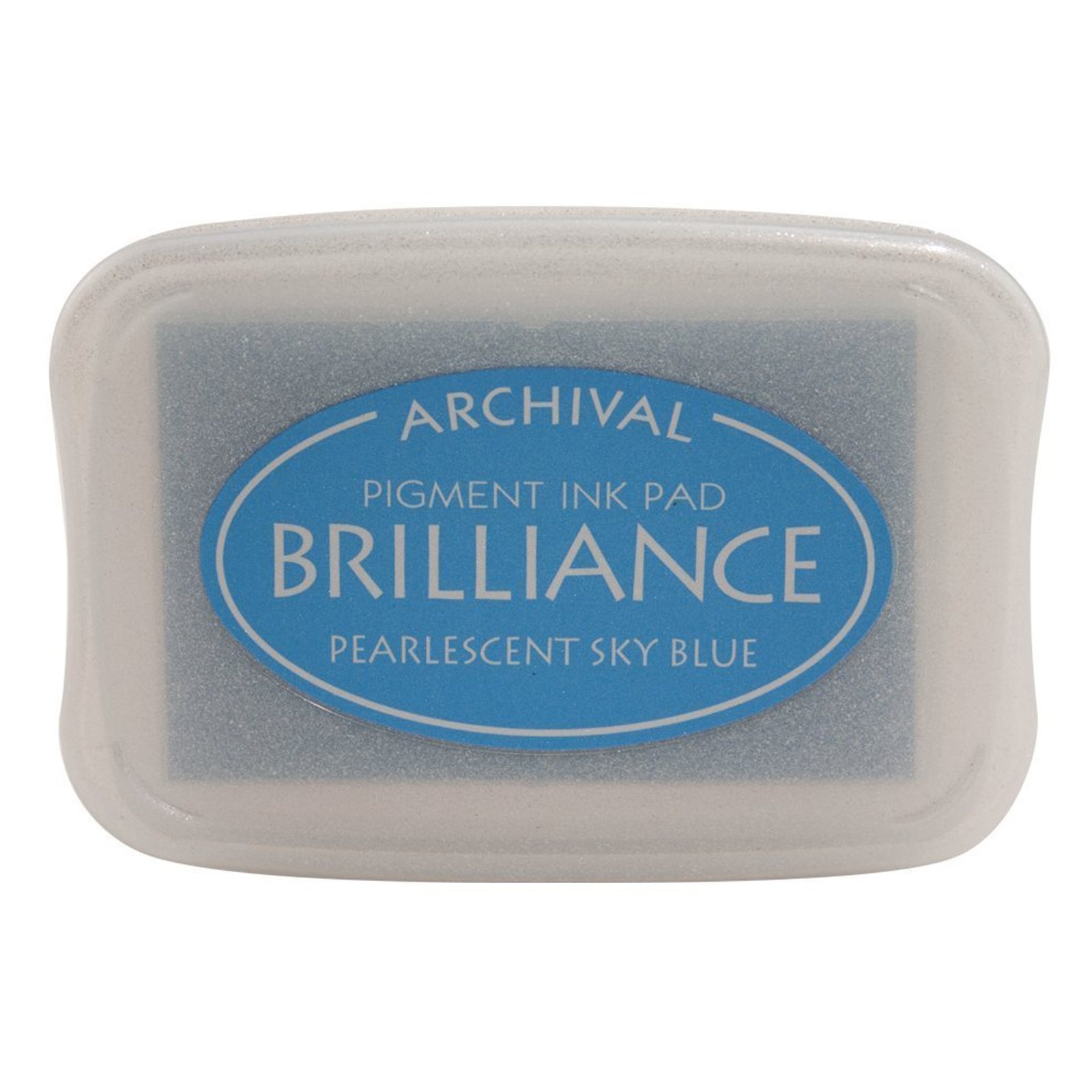 Brilliance Ink Pad Pearlescent Sky Blue (BR1-38) - Craftlines B.V.