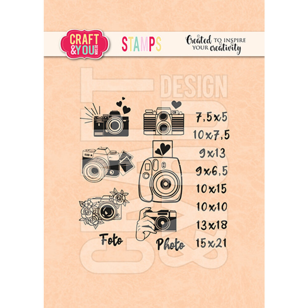 Mini Cameras Set Stamps (CYD-CS035) - Craftlines B.V.