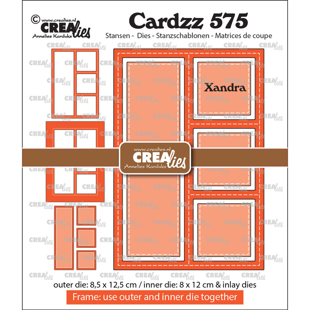 Cardzz Stansen No.575 Frame & Inlays Xandra (3 vierkantjes en 1 ...