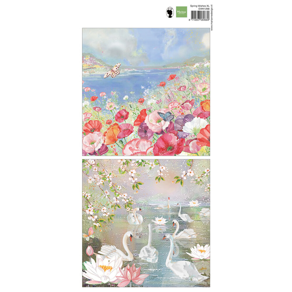 Decoupage Sheet Spring Wishes XL (EWK1298) - Craftlines B.V.