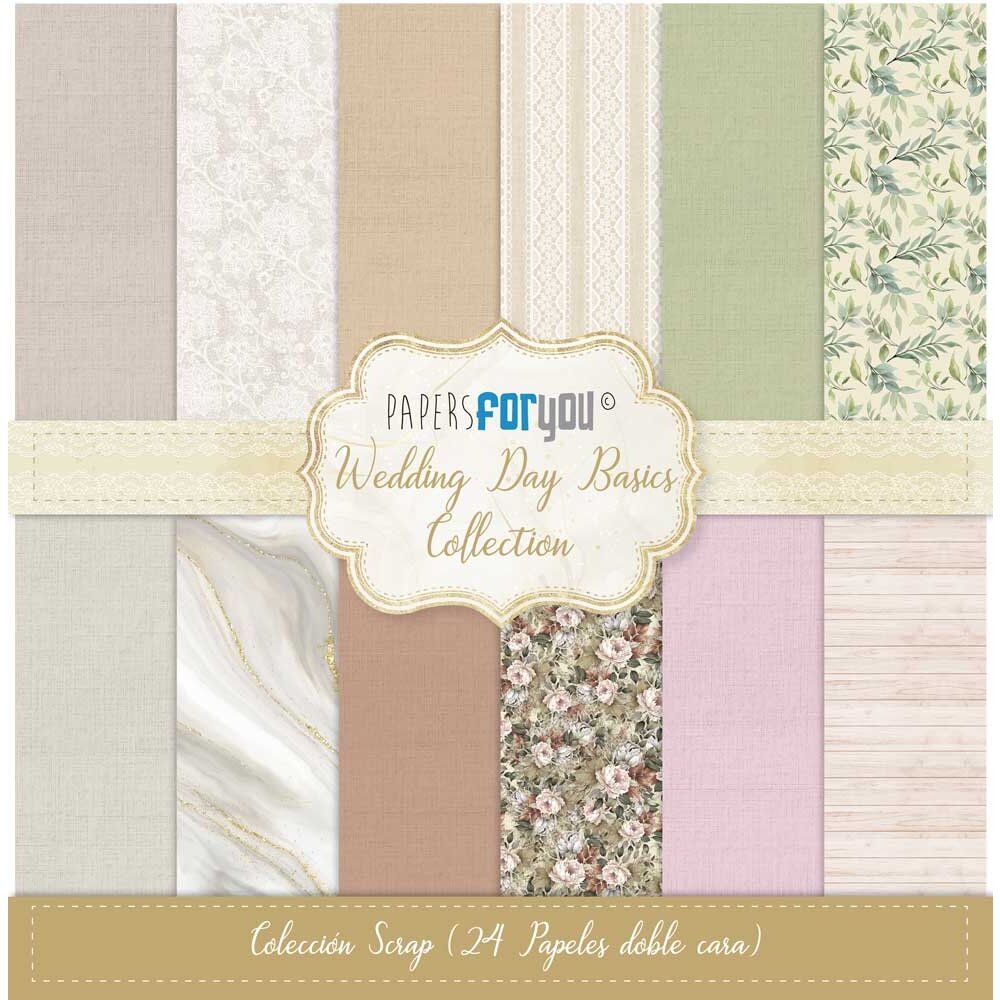 Wedding Day Basics Midi Scrap Paper Pack (24pcs) (PFY-12632 ...