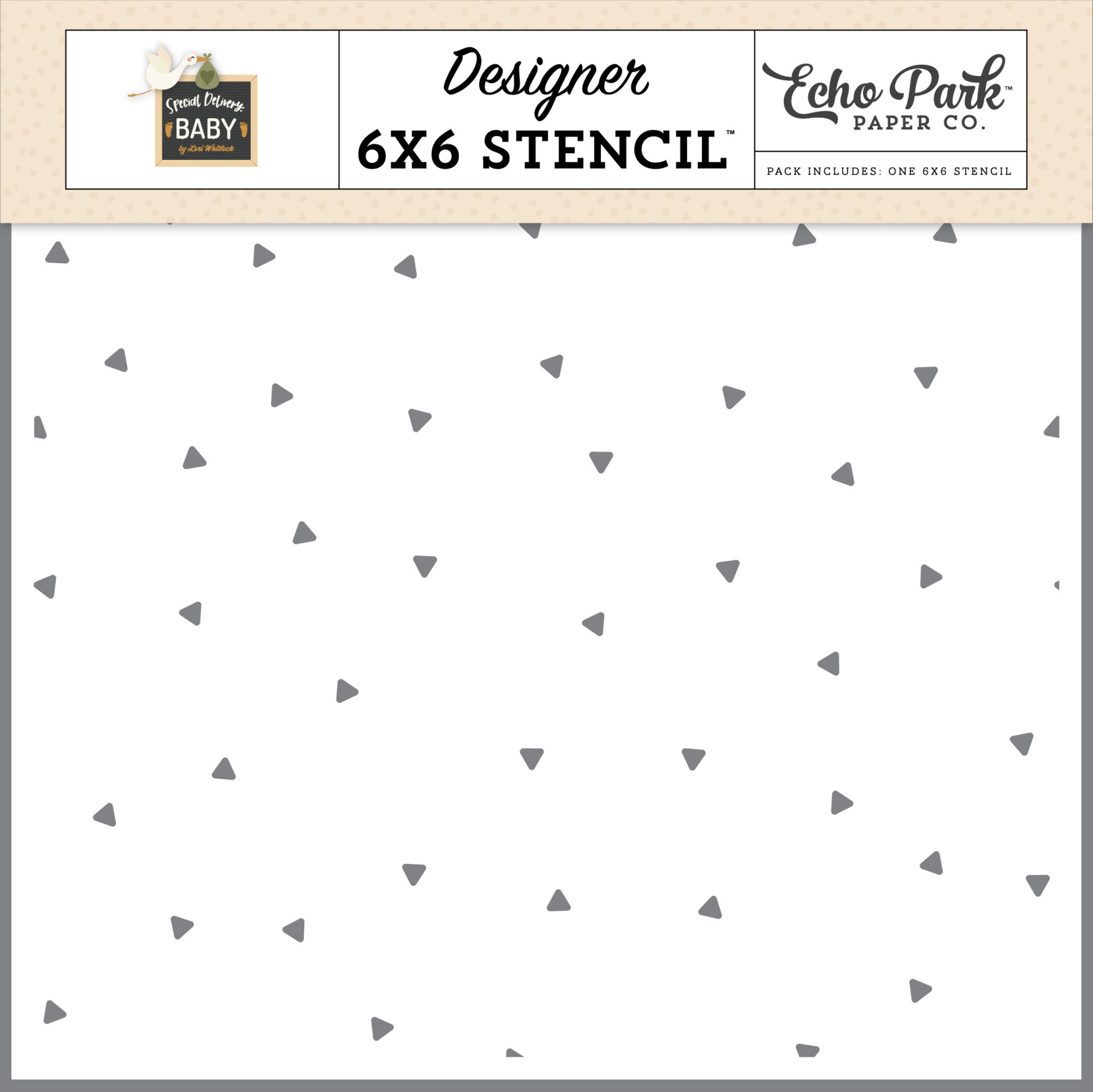 Tiny Triangles Stencil (SDY355034) - Craftlines B.V.