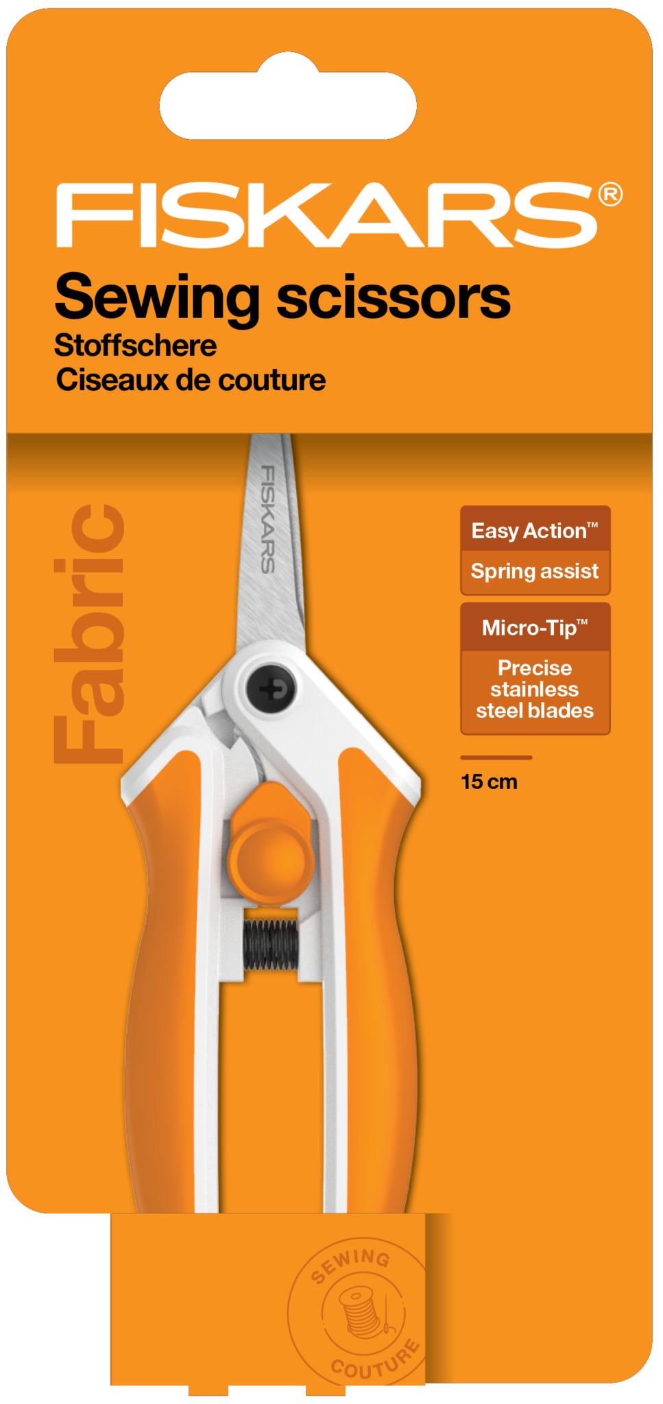 Scissors Fabric Sewing Easy Action Micro-Tip 15cm (1070029 ...