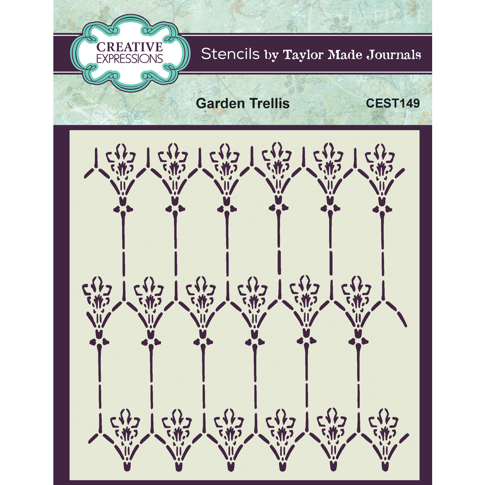 Taylor Made Journals Stencil Garden Trellis (CEST149) - Craftlines B.V.