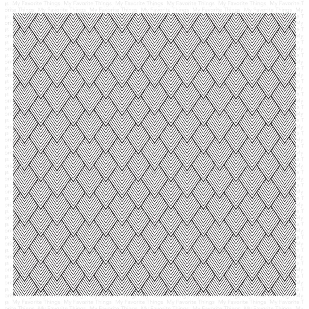 Cascading Diamonds Background Stencil (BG-166) - Craftlines B.V.