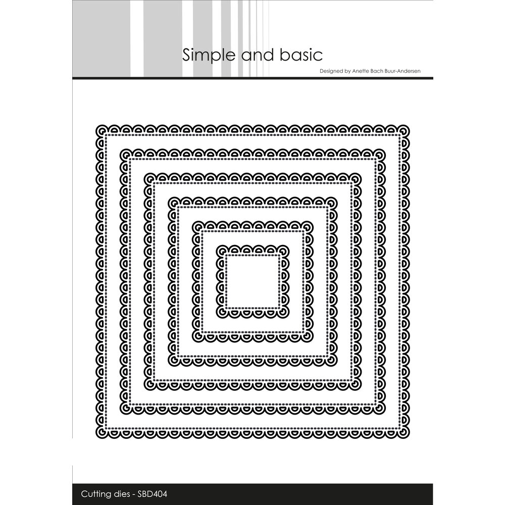 Lace Edge - Square Dies (SBD404) - Craftlines B.V.