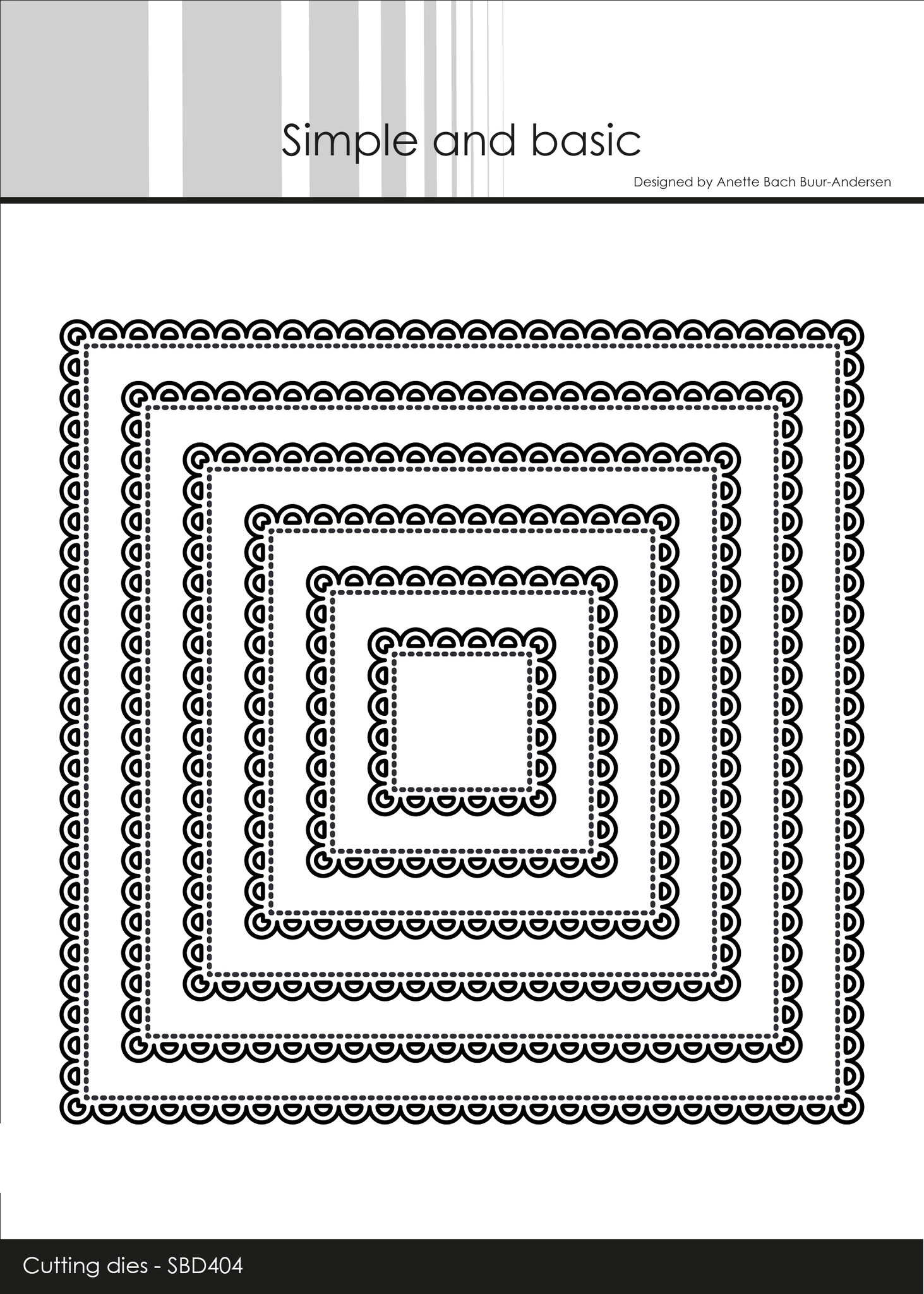 Lace Edge - Square Dies (SBD404) - Craftlines B.V.