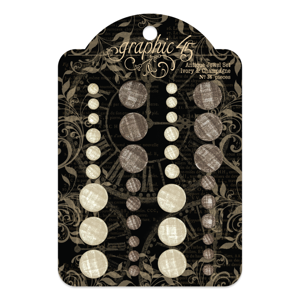 Antique Jewel Set Ivory & Champagne (4502825) - Craftlines B.V.