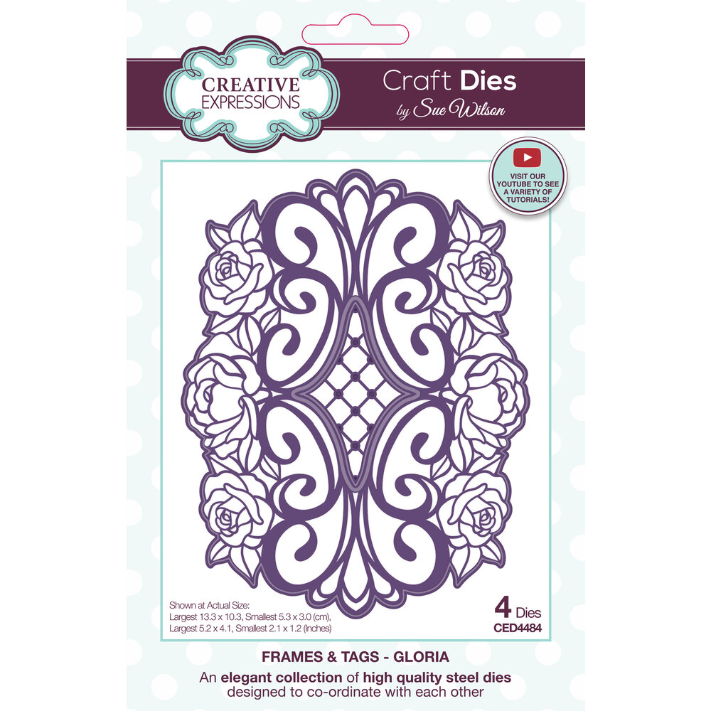 Sue Wilson Craft Die Frames & Tags Gloria (CED4484) - Craftlines B.V.