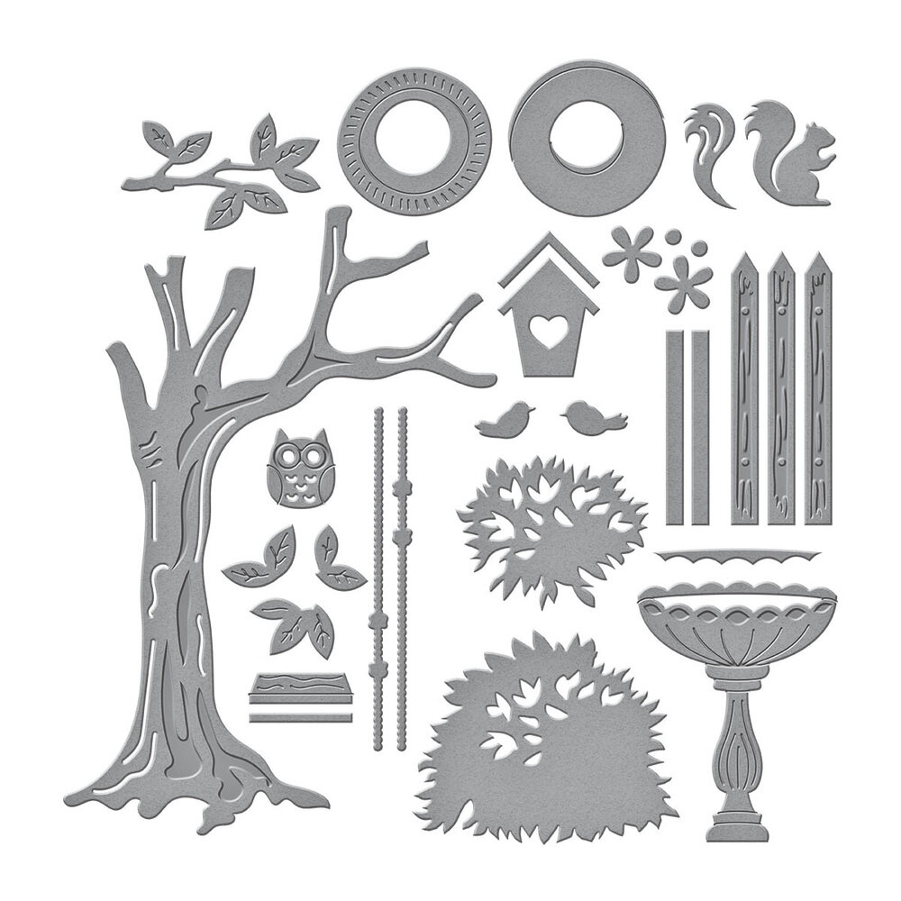 Backyard Haven View Etched Dies (S4-1330) - Craftlines B.V.