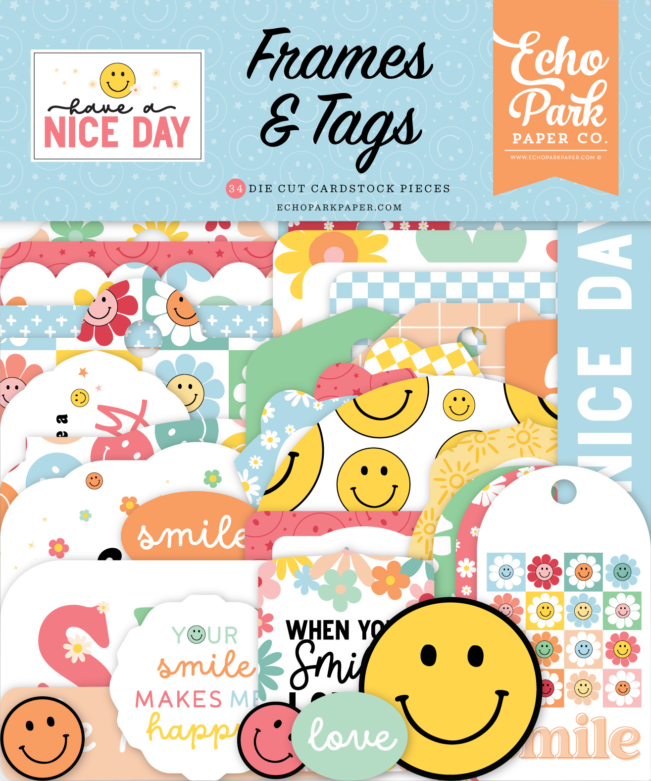 Have A Nice Day Frames & Tags (HND361025) - Craftlines B.V.