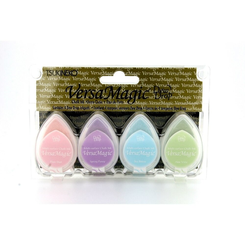 VersaMagic Dew Drops Pretty Pastel (4pcs) (GD-100-001) - Craftlines B.V.